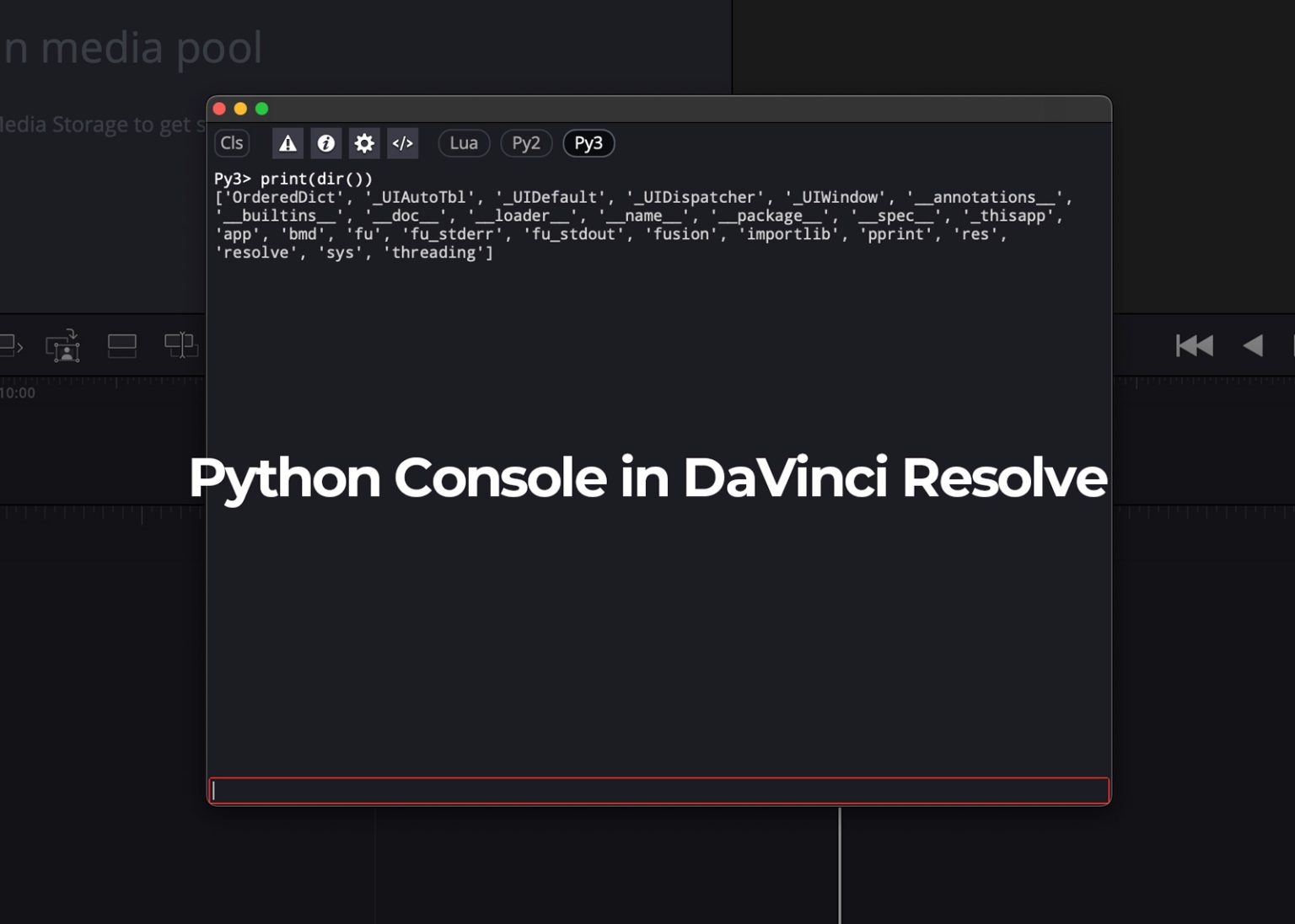 Python3 DaVinci Resolve 19 Console Not Found - AlexTheCreative Python3 DaVinci Resolve 19 Console Not Found - AlexTheCreative